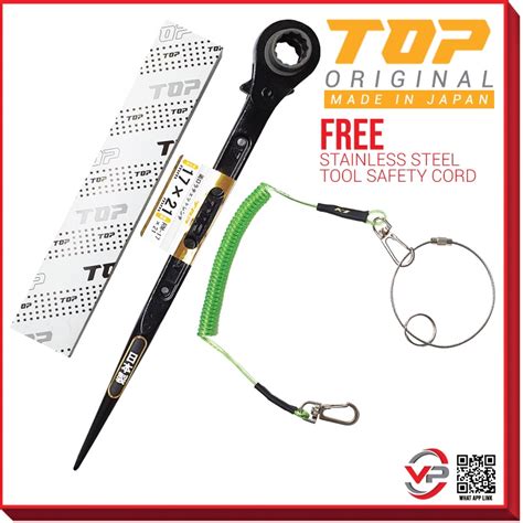 Top Japan Ratchet Scaffolding Tool 17x21 17x19 19x21 Double Sized Ratchet Scaffold Wrench