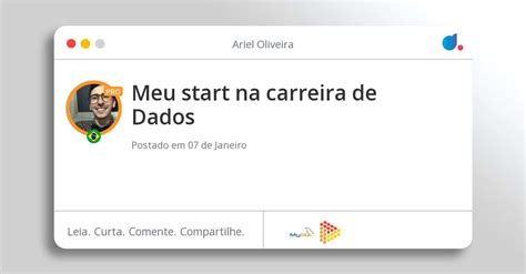 Meu Start Na Carreira De Dados
