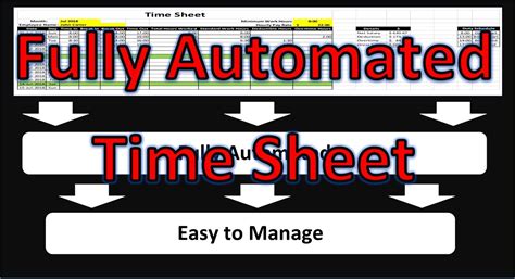 How To Prepare Timesheet In Excel Full Tutorial Fully Automated And Easy To Manage