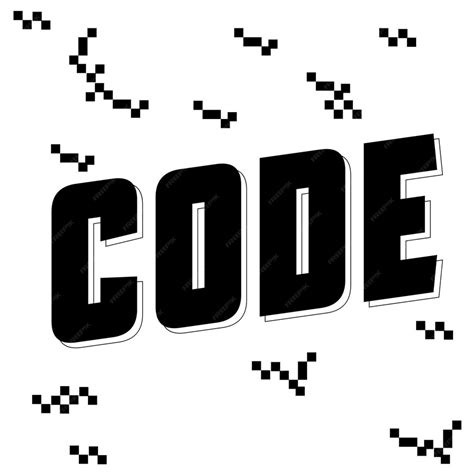 Premium Vector Code With Qrcode Blocks Concept Art