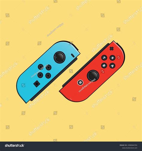 Nintendo Switch Joy Stick Vector Stock Vector Royalty Free 2390944791 Shutterstock