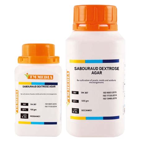 Ágar Sabouraud Dextrose Meio De Cultivo Para Fungos Em Diagnóstico Clínico Agricultura E