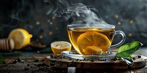 레몬과 양념을 곁들인 따뜻한 차 음료 향료 초본 차 마시다 배경 일러스트 및 사진 무료 다운로드 Pngtree
