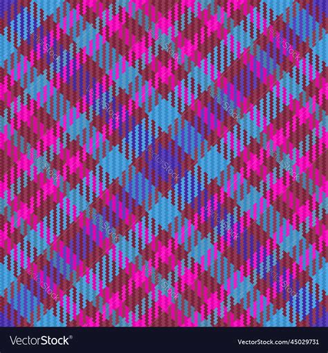 Textile Seamless Pattern Check Background Plaid Vector Image