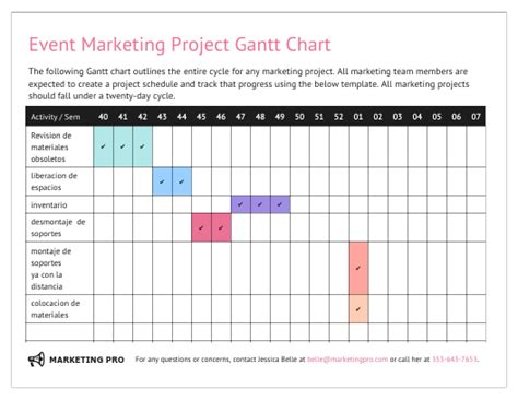 Infographic Maker Free Infographic Gantt Chart Event Marketing Outline Progress Activities