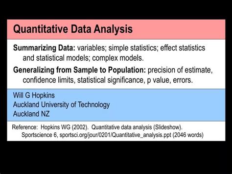 Quantitative Analysis