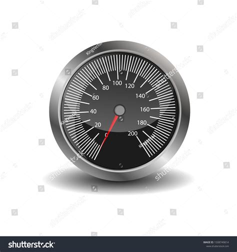 Dashboard Speedometer Collection Speedometers Tachometers Vector Stock Vector Royalty Free