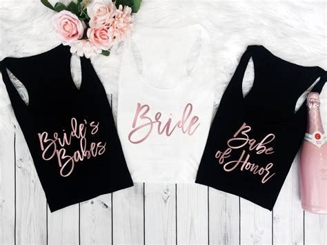 Brides Babes Shirt Babe Of Honor Shirt Bachelorette Party Etsy