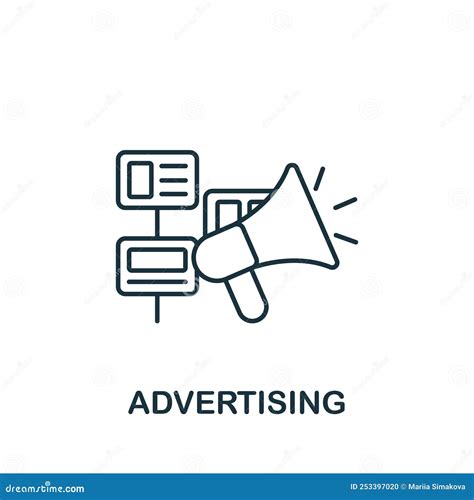Advertising Icon Monochrome Simple Digital Marketing Icon For