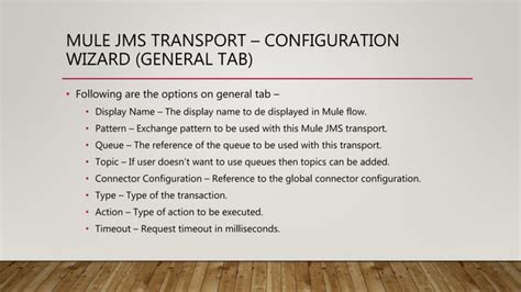 Mule Jms Transport Ppt