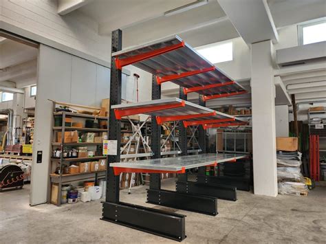 Imponente Scaffalatura Cantilever Emaf Installata A Verona Scaffalature Metalliche