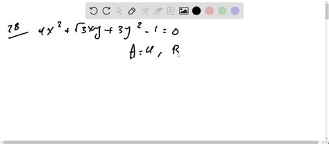 Solved Determine The Angle Of Rotation Necessary To Transform The Equation In X And Y Into An