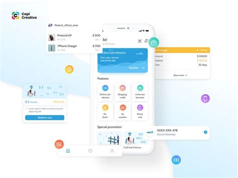 Borcash P2P Lending App UI Kit Will Help You Create A Prototype For