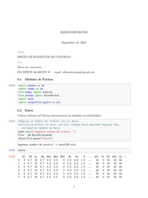 Evaluacion De Muros De Contencion Ing Edwin Alarcon Pdf