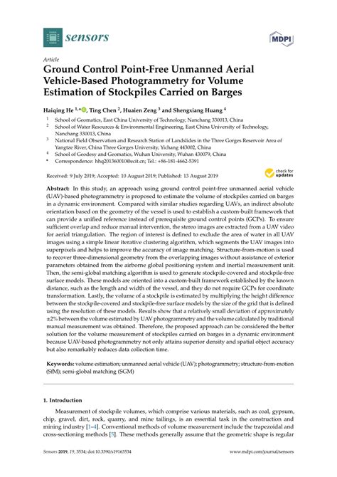 Pdf Ground Control Point Free Unmanned Aerial Vehicle Based