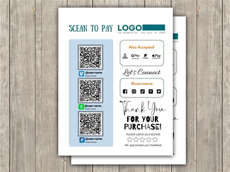 QR Code Scan To Pay Template Payment Sign Template Scan To Pay Sign Scan To Pay Template