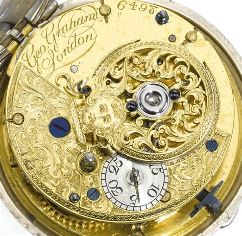 C1750 George Graham Silver Pair Cased Cylinder Watch 1750 George
