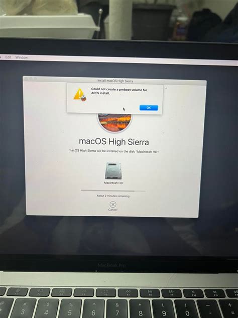 Could Not Create A Preboot Volume For Apfs Install Rmacos