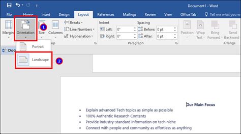 How To Make One Page Landscape In Word Easy Methods