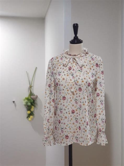 올리브데올리브 쉬폰 블라우스 헬로마켓