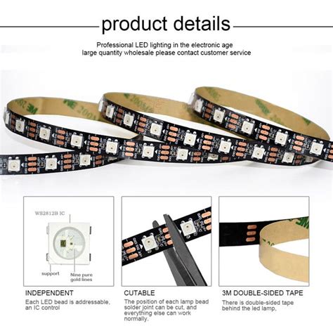 Ws2812b Led Strip Waterdichtgeen Waterdichte 60 L Grandado