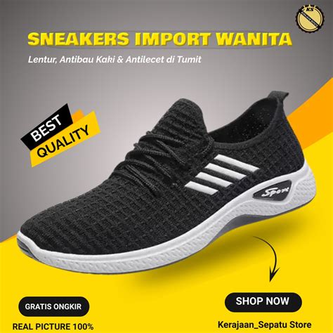 Jual Sepatu Sekolah Remaja Wanita Sneakers Cewek Original Spatu
