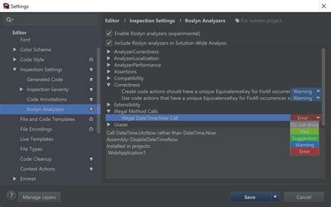 Roslyn Analyzer Support In Rider EAP The NET Tools Blog