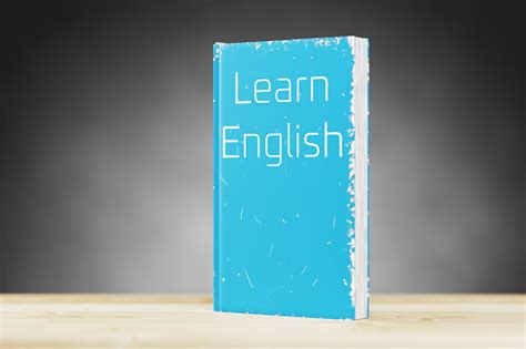 영어 교과서는 나무 선반에 있습니다 영어 학습 영어 문법 언어 학습을 위한 영어 책을 배우십시오 3d 렌더링 개념에 대한 스톡 사진 및 기타 이미지 Istock