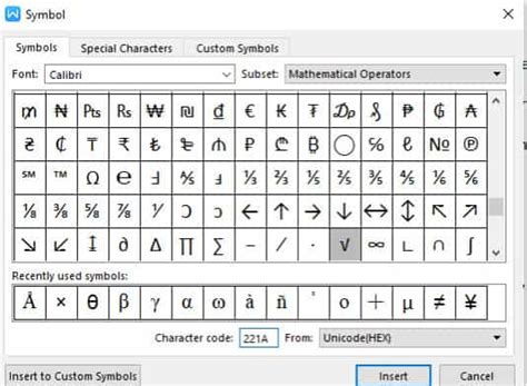 How To Type Square Root Symbol In Word Or Excel