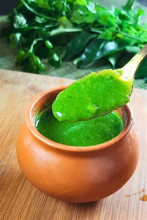 Cilantro Mint Chutney Indian Green Sauce Kurry Kitchen