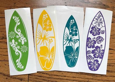 Surfboard Decal Custom Vinyl Car Truck Window Laptop Sticker