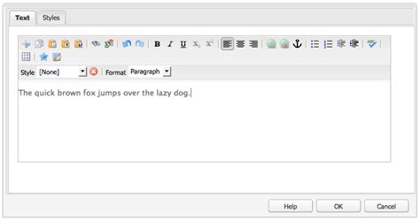 Rich Text Editor Adobe Experience Manager