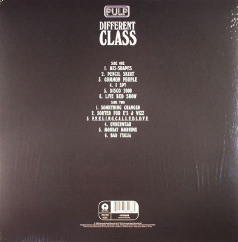 Pulp Different Class Vinyl At Juno Records