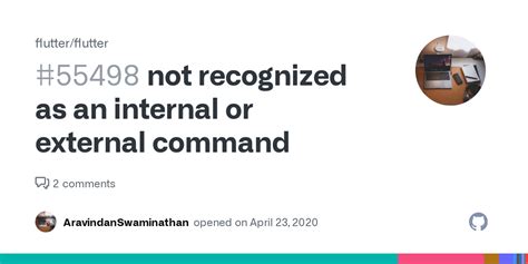 Not Recognized As An Internal Or External Command · Issue 55498 · Flutterflutter · Github