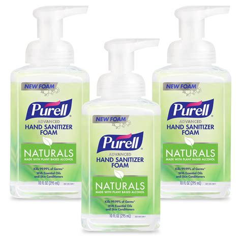 Purell Advanced Hand Sanitizer Naturals Espuma Com Etanol De Base