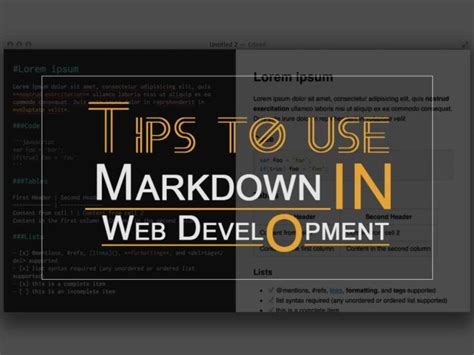 Tips To Use Markdown In Web Development Sanjay Web Designer