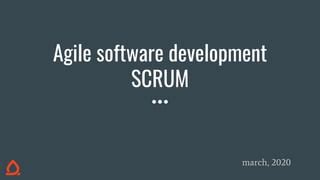 SCRUM Agile Software Development PPT