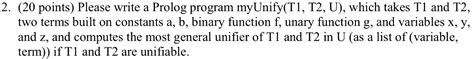 2 20 points please write a prolog program