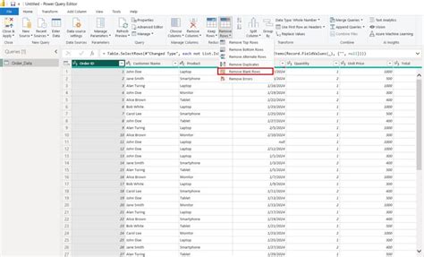 Removing Blank Or Duplicate Rows In Power Query Neotech Navigators