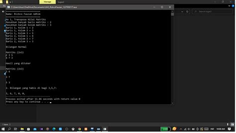 program array 2 dimensi oleh rizkco fauzan adhim 1227050117 by