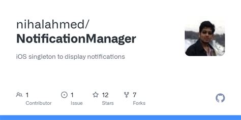 GitHub Nihalahmed NotificationManager IOS Singleton To Display Notifications