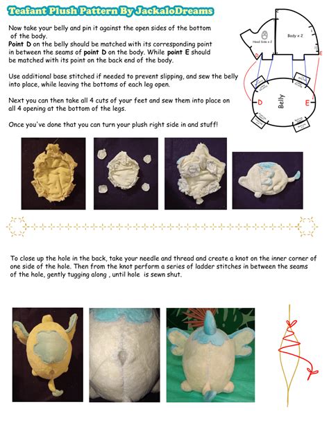 Teafant Free Plush Pattern And Tutorial Rplushartists