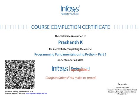 Prashanth K On Linkedin Programming Fundamentals Using Python Part 2