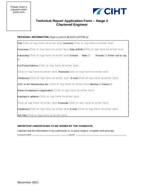 Ceng Stage 2 Technical Report Application Doc Template Pdffiller