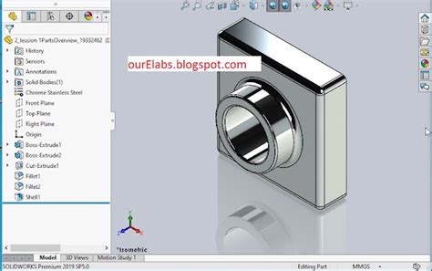 Solidworks Parts Overview Tutorial Ourengineeringlabs