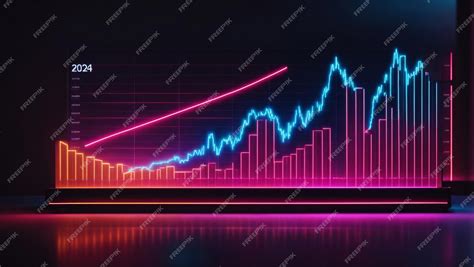 Premium Photo A Visual Representation Of Data The Line Graph On A Computer Screen