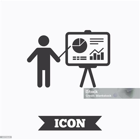 프리젠 테이션 광고판 사인 아이콘 다이어그램 기호입니다 간판에 대한 스톡 벡터 아트 및 기타 이미지 간판 교사 교육 관련 직업 교육 Istock