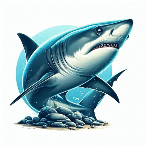 Mako Shark Vector Cartoon Illustration Premium Ai Generated Vector
