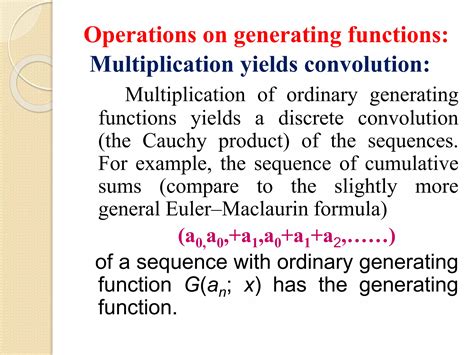 Generating Functions Pptx